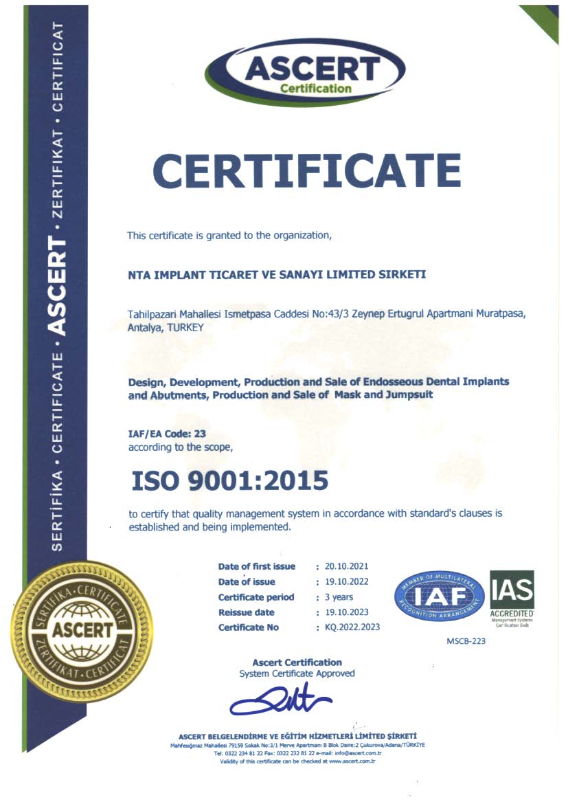 Tiêu chuẩn quản lý chất lượng quốc tế ISO 9001:2015 - Zenics Med